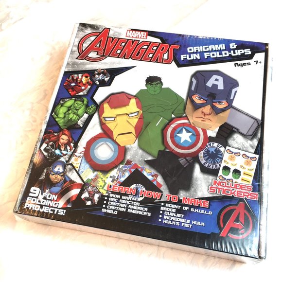 Marvel | Toys | Marvel Avengers 26 Origami Fun Craft Art Nwt | Poshmark